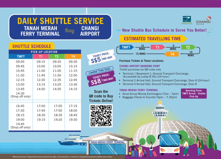 Changi Airport-TMFT Shuttle Service - Bintan Resort Ferries